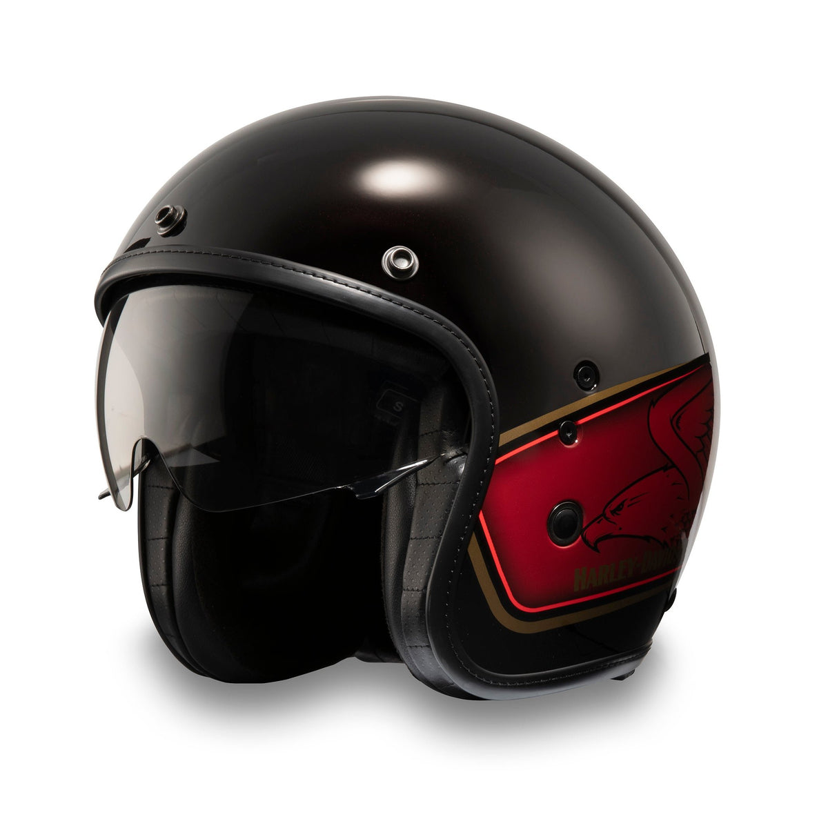 Harley-Davidson 120th Anniversary Eagle X14 Sun Shield 3/4 Helmet – V ...