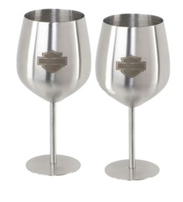 Harley-Davidson Stainless Steel Wine Glass – V-Twins Motorcycles