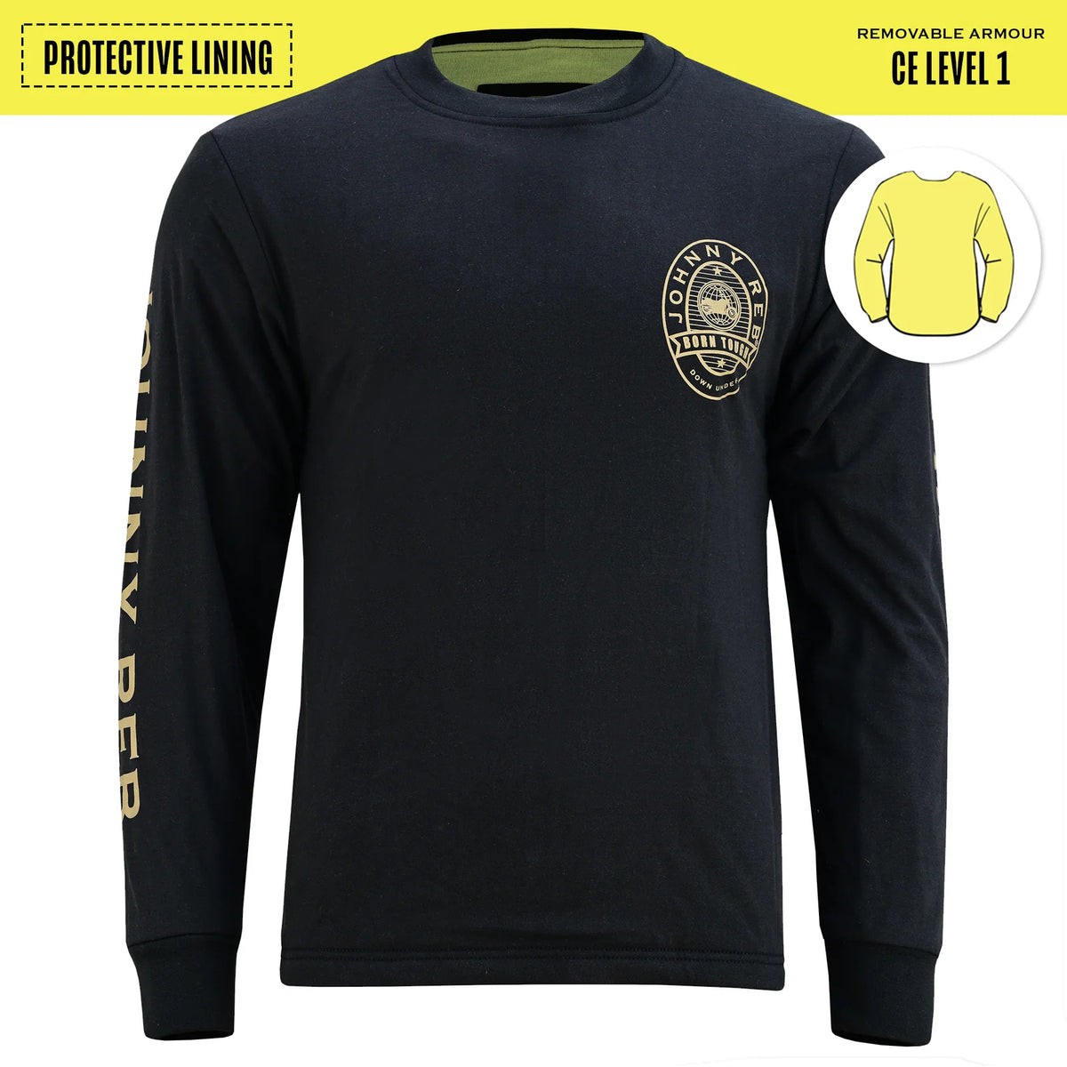 Jonny Rebb Men's 1984 Gold Protective Long Sleeve T-Shirt - – V-Twins ...