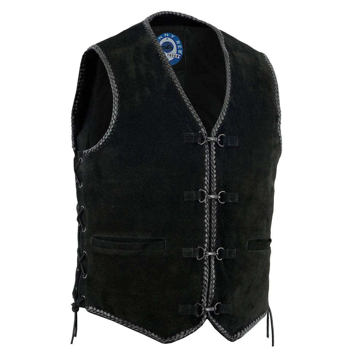 Johnny Reb Men's Lightning Ridge Suede Vest - Black – V-Twins Motorcycles