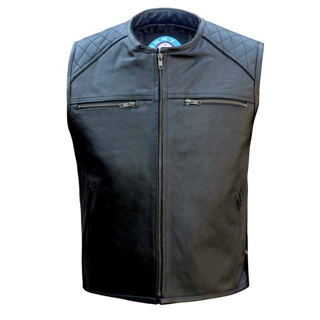 Johnny Reb Men's Savage River Leather Vest - Black – V-Twins Motorcycles